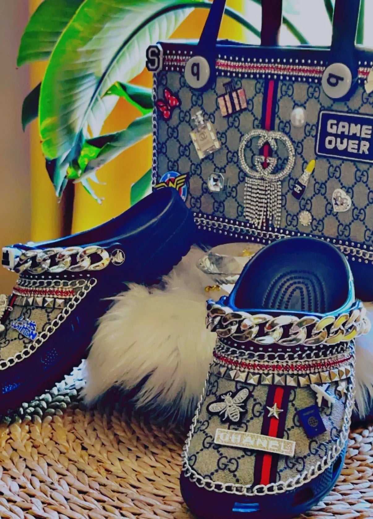 Chic Travel Duo: Luxe Crocs & Bogg Bag Set ️👟 – B.eaded E.verything by ...