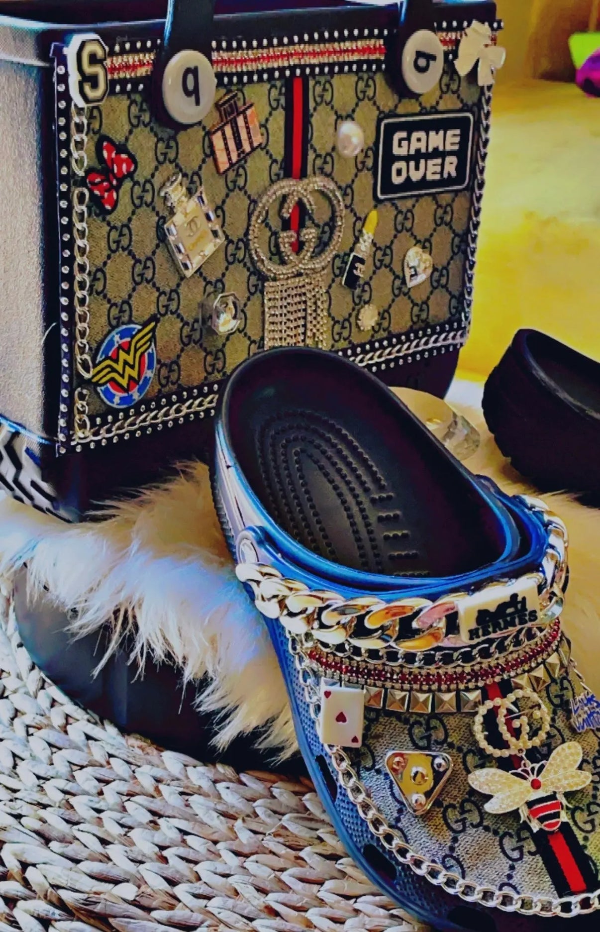 Chic Travel Duo: Luxe Crocs & Bogg Bag Set ️👟 – B.eaded E.verything by ...