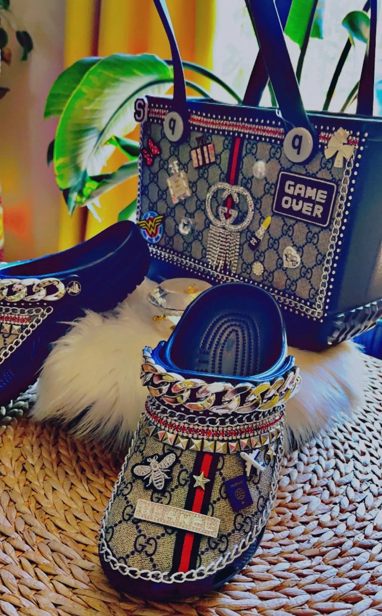 Chic Travel Duo: Luxe Crocs & Bogg Bag Set ️👟 – B.eaded E.verything by ...