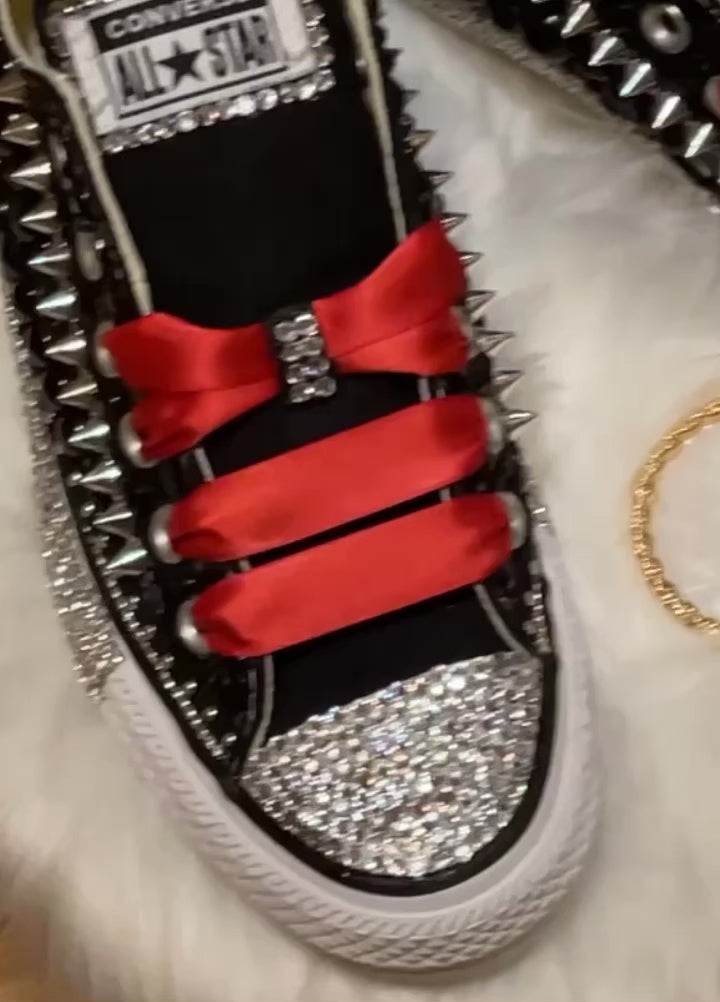 Custom Low-Top Couture Converse All Star – Elevate Your Style! 💕🐊 - – B ...