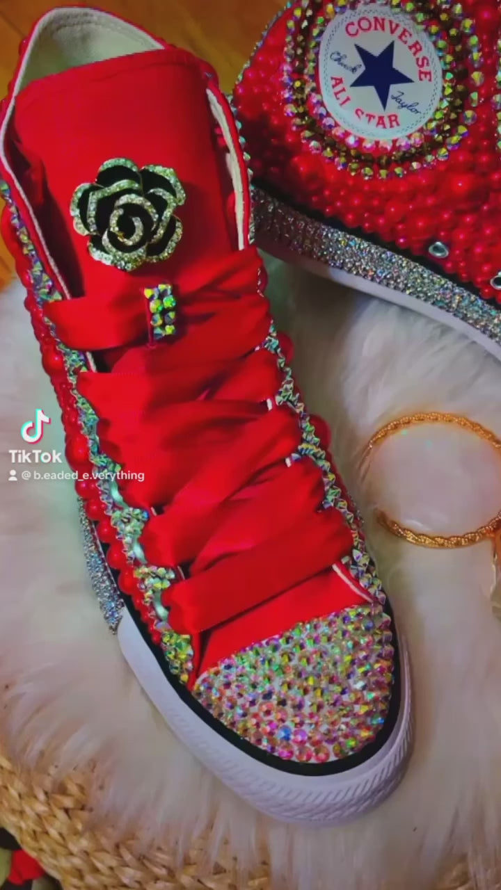 Custom Low-Top Couture Converse All Star – Elevate Your Style! 💕🐊 – B ...